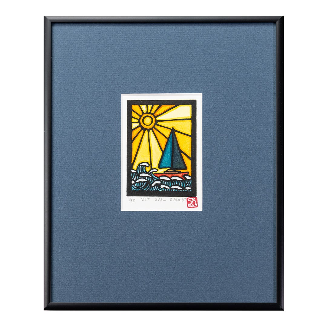 Sarah Angst | Set Sail | 8x10 Framed Original | Siiviis Gallery